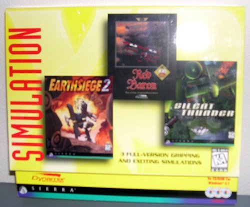 Amazon.com: Simulation: Earthsiege 2, Red Baron, Silent Thunder : Video ...