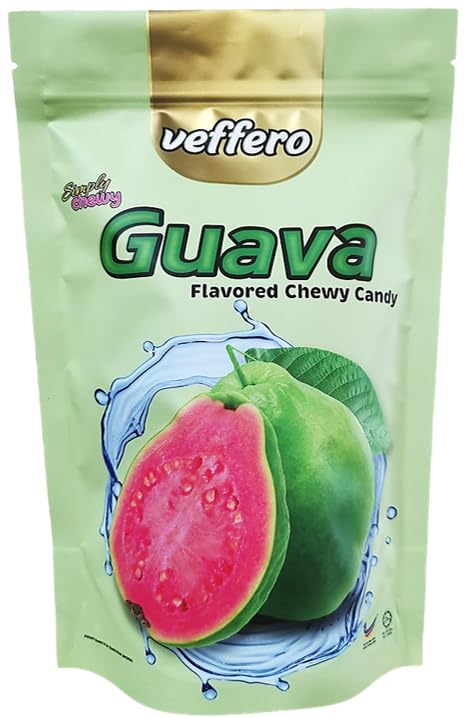 Amazon.com : Veffero Simply Chewy guava flavored chewy candy (60 pieces ...