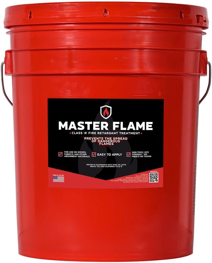 Master Flame - Fire Retardant - Spray on application - 5 Gallon Pail ...