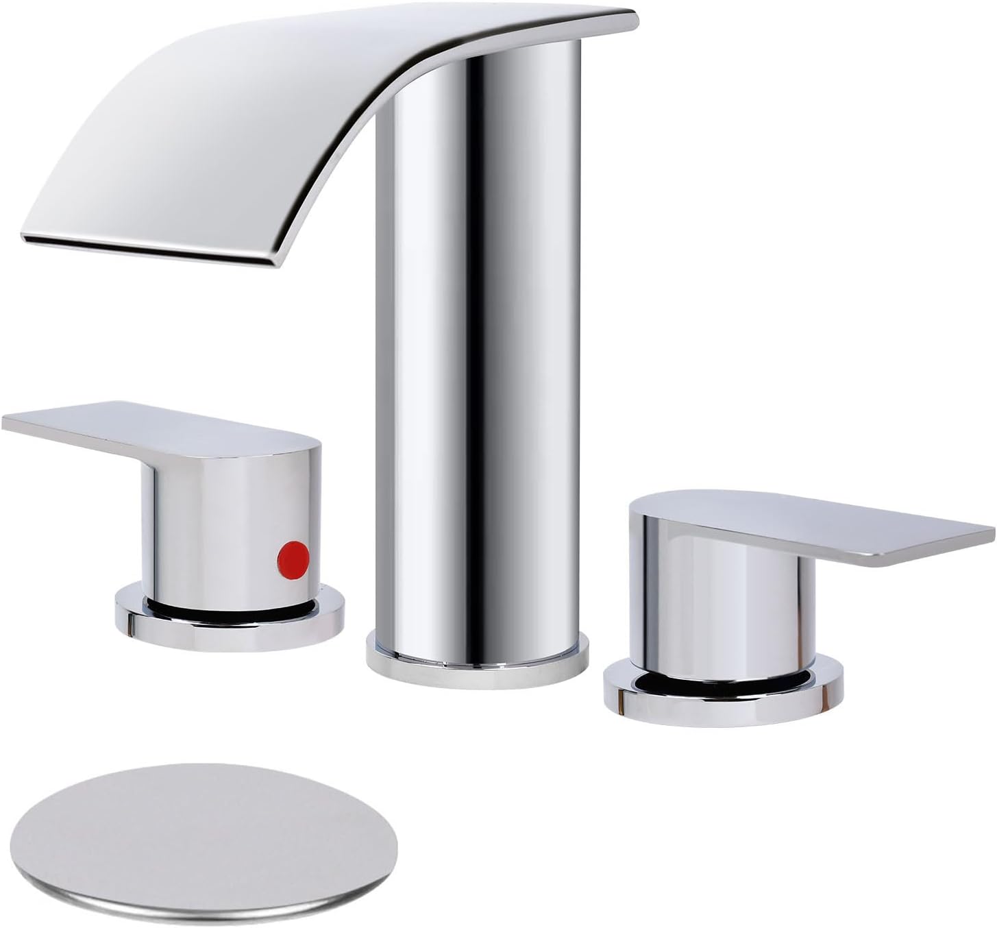 Ultimate Unicorn Waterfall Bathroom Sink Faucet Chrome, Two Handles ...