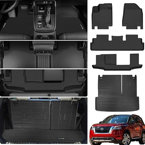 Amazon.com: Floor Mats &Trunk Mat for 2022 2023 2024 Nissan Pathfinder ...