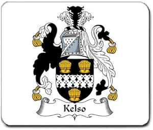 Amazon.com : Kelso Family Crest Coat of Arms Mouse Pad : Office Products
