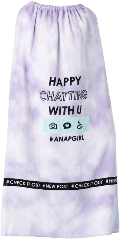 Amazon｜ANAP GIRL アナップガール タオル ラップタオル 巻きタオル プールタオル バスタオル 大判タオル 100cm 女子 女の子 キッズ 小学生 中学生 婦人(B-パープル ...