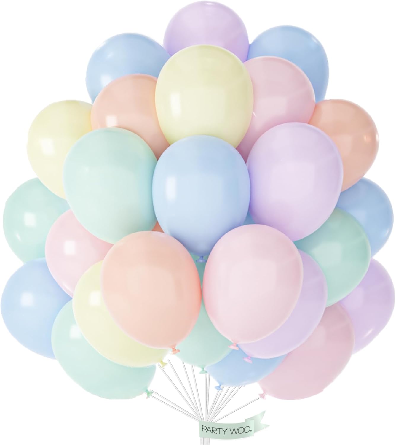Amazon.com: PartyWoo Pastel Balloons, 100 pcs 10 in Pastel Color ...