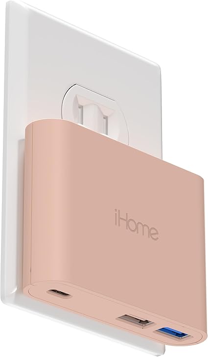 Amazon.com: iHome 32W AC Pro Multi Port USB Wall Charger Block ...