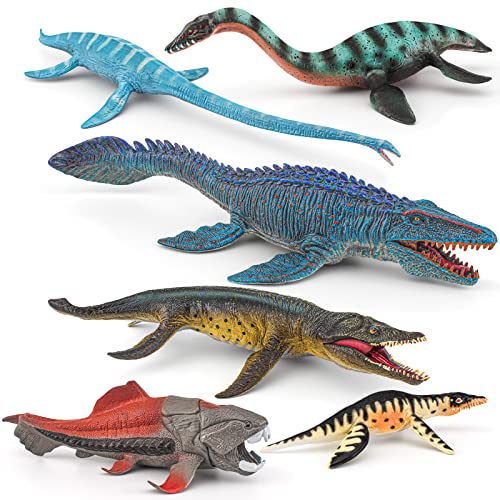 Buy Prehistoric Ocean Sea Marine Dinosaur Animal Model Figures Sets 6 ...