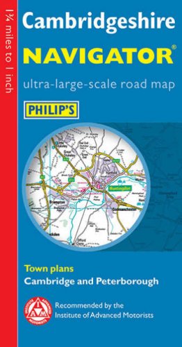 Philip's Navigator Road Map Cambridgeshire: Amazon.co.uk: 9780540081493 ...