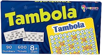 Buy Popcorn Games & Puzzles Tambola Game Set for Kids & Family | Housie ...