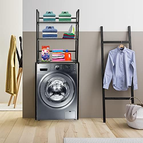 SteelManic 3-Shelf Over Washing Machine Rack Stand - Multipurpose Space ...