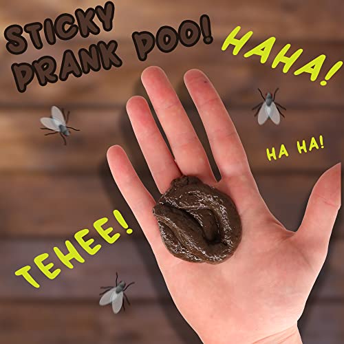 Fake Poop Prank, 2 Pack, Sticky and Stretchy Realistic looking Turd ...