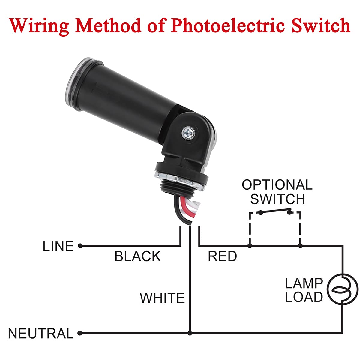Snapklik.com : 5 Pack Outdoor Photoelectric Sensor,120V AC Photocell ...