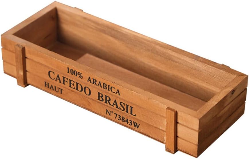 Amazon.com : Ochine Rustic Rectangular Wooden Box Small Rectangular ...