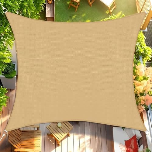 Amazon.com : 12' x 12' Square Waterproof Sun Shade Sail, Sail Shades ...
