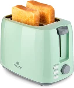 Amazon.com: iSiLER 2 Slice Toaster, 1.3 Inches Wide Slot Toaster with 7 ...