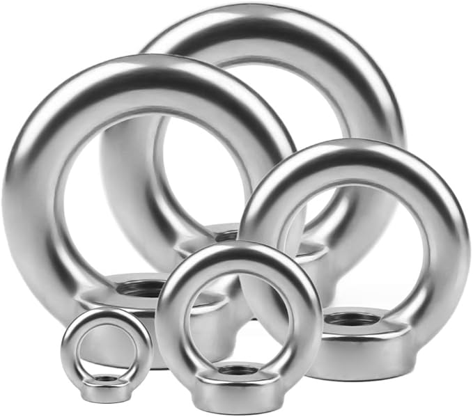 LINVINC 10 Stück Ringmutter - M3 M4 M5 M6 M8 Edelstahl Ringmuttern ...