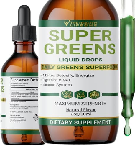 Amazon.com: Liquid Super Greens Drops | Powerful Antioxidants | Immune ...