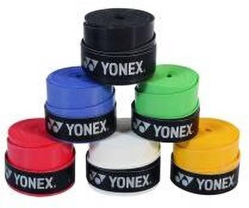 YONEX Tech 501 Grip Smooth Tacky (Black, Blue, Pack of 2) : Amazon.in ...