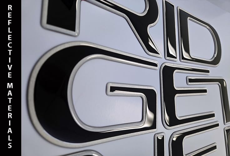 Amazon.com: Tailgate Raised Stickers Insert Letters Kit Intended for ...