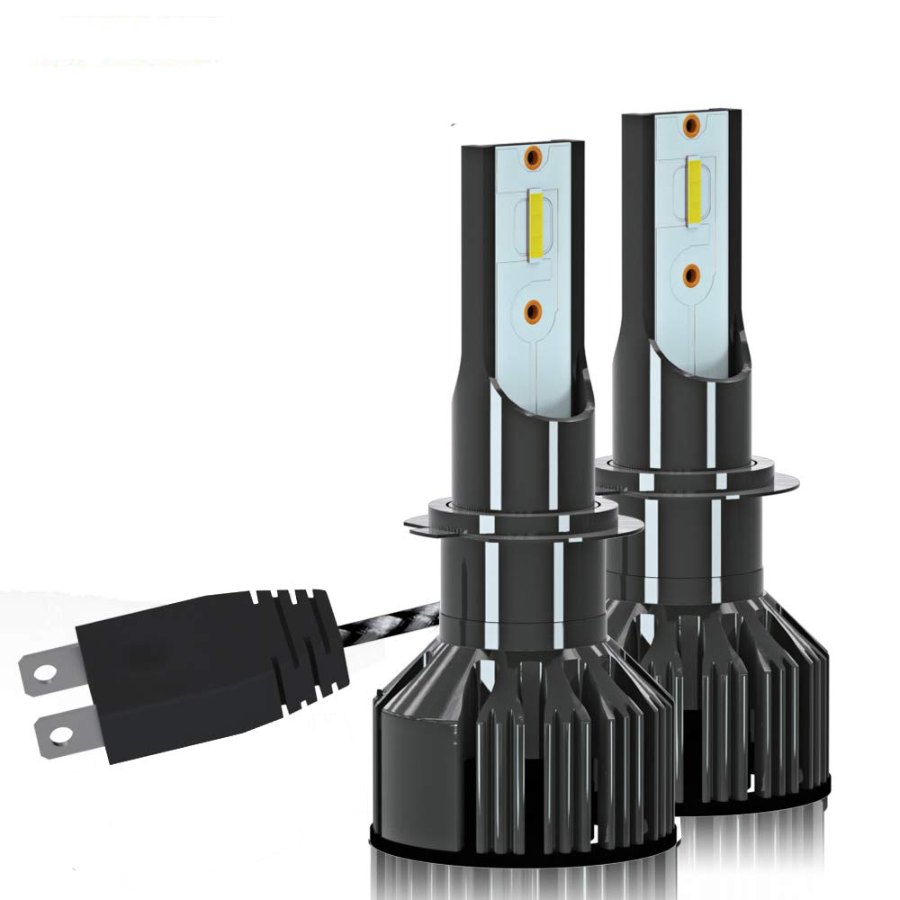 Alunar H7 LED Headlight Bulbs CSP 10000Lm 6500K Super Bright Cool White ...