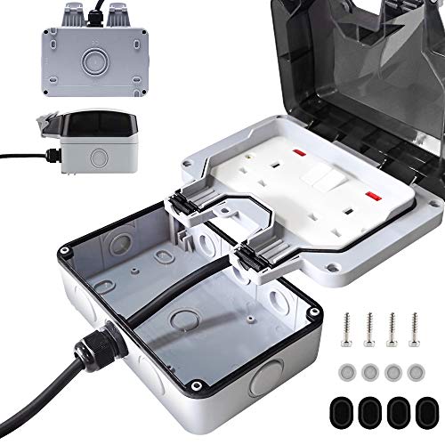 Outdoor Extension Lead 6M Waterproof IP66 Garden 2 Way Socket Long ...