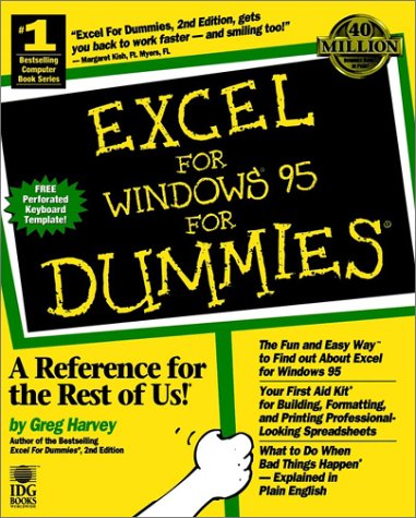 Amazon.com: Excel for Windows 95 For Dummies: 9781568849300: Harvey ...