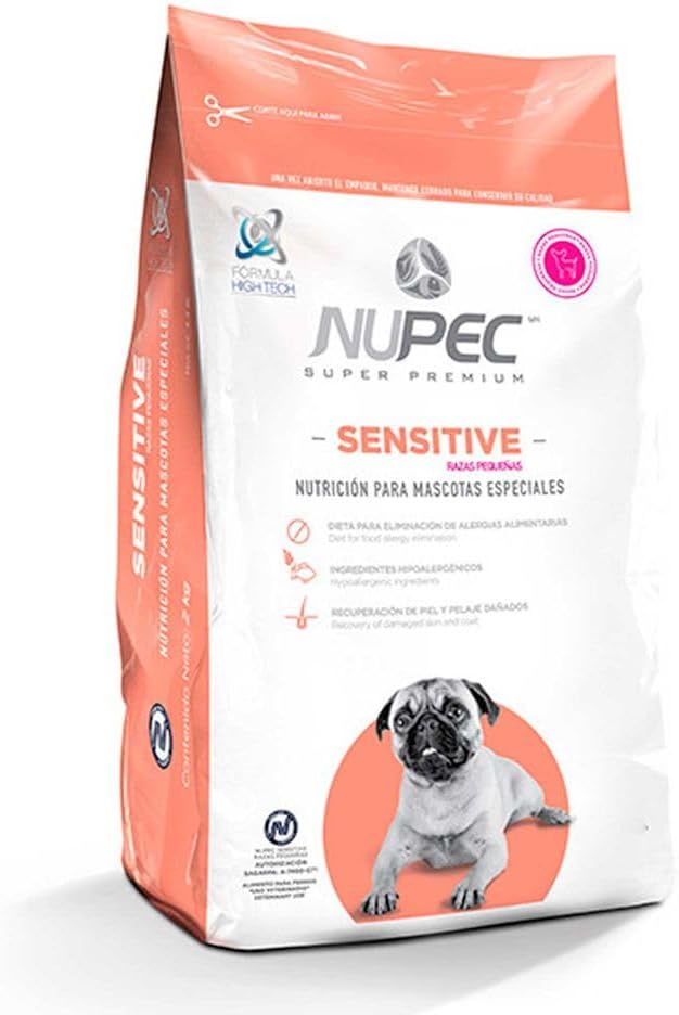 Nupec Alimento Seco para Perro Raza Pequeña Sensitive, 2 kg, 1 Pack ...