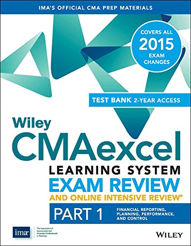 Wiley CMAexcel Learning System Exam Review and Online Intensive Review ...