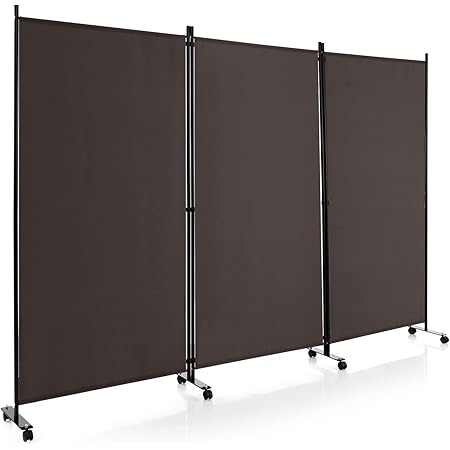 Amazon.com - Giantex 3 Panel Folding Room Divider with Rollers- 6 Ft ...