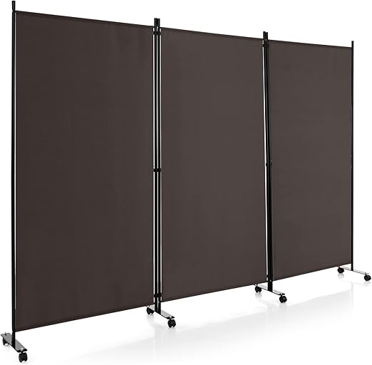 Amazon.com - Giantex 3 Panel Folding Room Divider with Rollers- 6 Ft ...