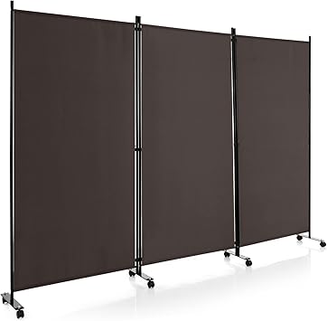 Amazon.com - Giantex 3 Panel Folding Room Divider with Rollers- 6 Ft ...