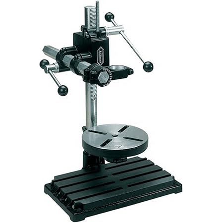WABECO Bohrständer Fräsständer BF1240 mit Bohr-Frästisch vertikal/horizontal Säule 500 Ausleger ...