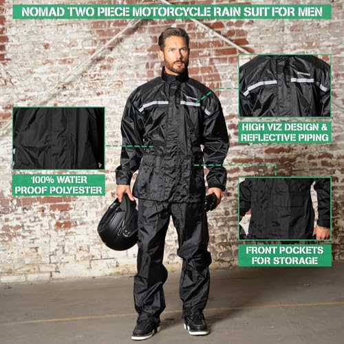 Snapklik.com : Nomad Rain Suit For Men & Women 2 Piece Waterproof Rain ...
