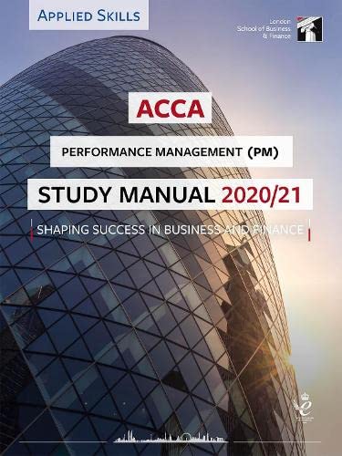 ACCA STUDY MANUAL 2020 21 PM (LSBF ACCA STUDY MATERIAL) : Amazon.com.tr ...