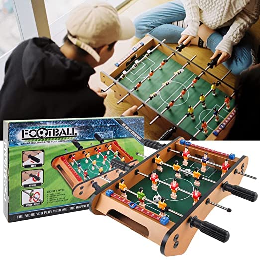 Buy Foosball 4 and 6 Rods Mini Soccer Football Wooden Mid-Sized Game ...