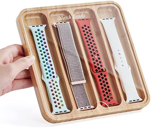 Amazon.com: AFOOYO Wooden Watch Band Organizer - Works with All Apple ...