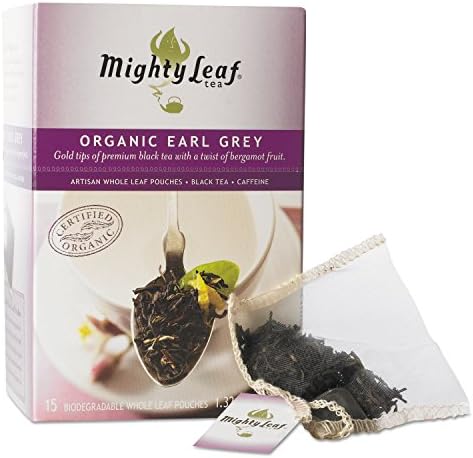 Amazon.com : Mighty Leaf Tea Organic Earl Grey Hand-Stitched Tea Bags ...