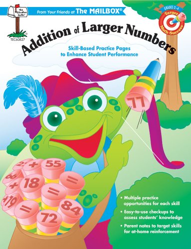 Target Math Success Addition of Larger Numbers: Kelly Coder ...
