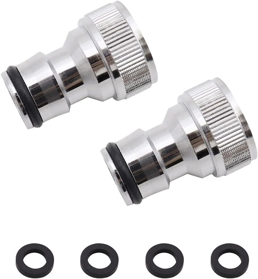 PLCatis Garden Hose Tap Connector 1/2″ Stronger Brass Outside Water Tap ...