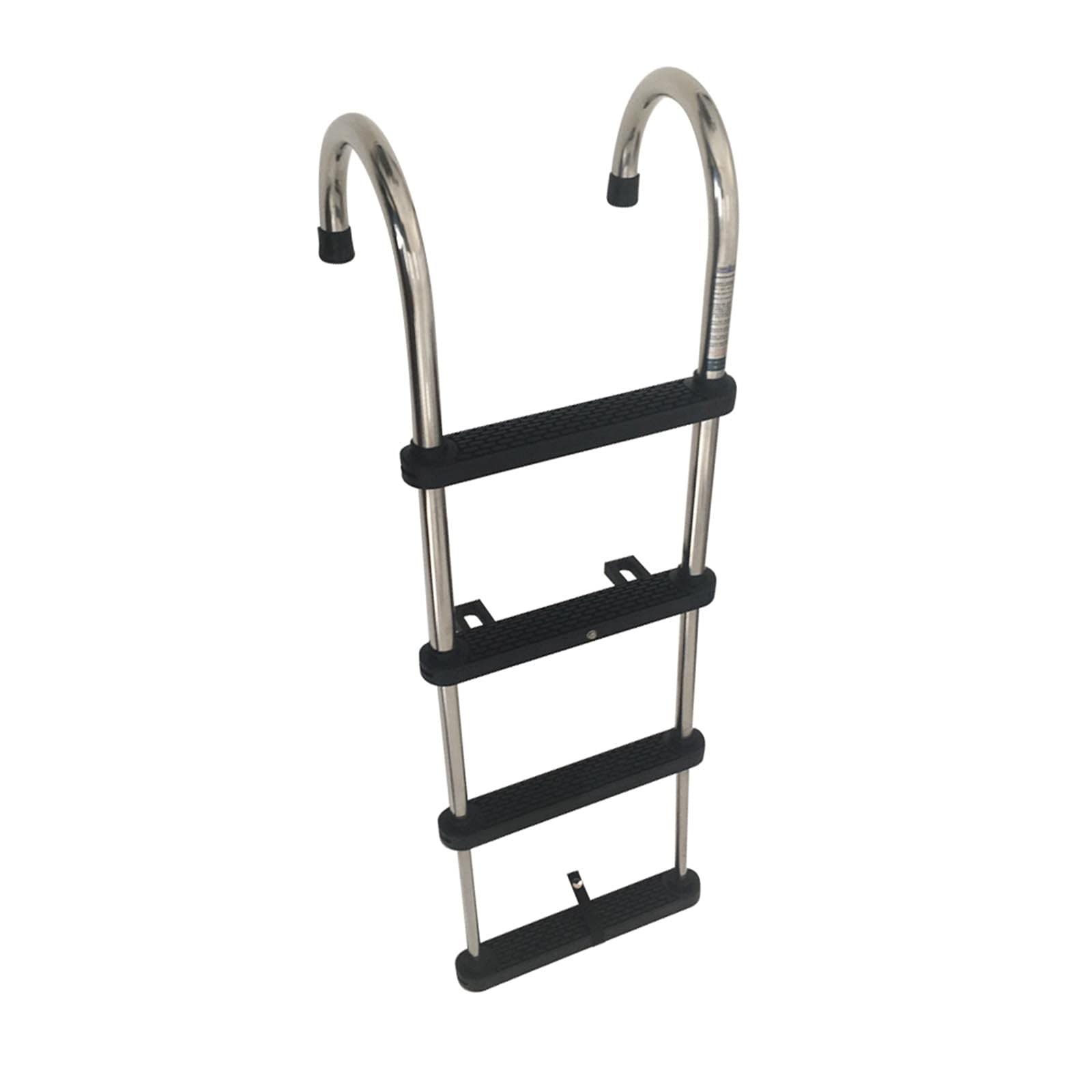 Buy Marine Pontoon Boat Boarding Ladder, 4 Step Telescoping Swimming ...