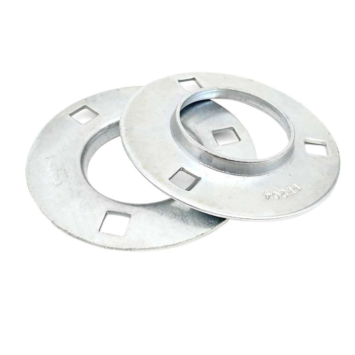 PF204 Stamped Steel Housed Units Setscrew Locking 3-Bolt Flange Housing ...