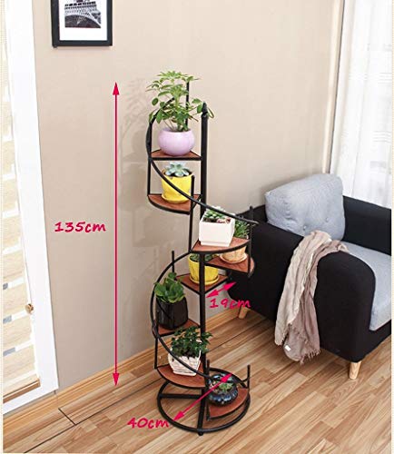 DBSCD Plant Stand,Rotate Ladder 8 Tier Flower/Plant Racks/Shelf Iron ...