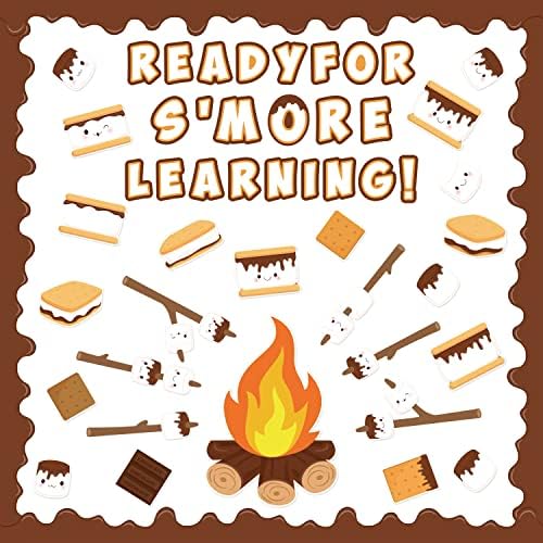 Amazon.com: 39 Pcs Camping Bulletin Board Decoration Set Tent Vintage ...