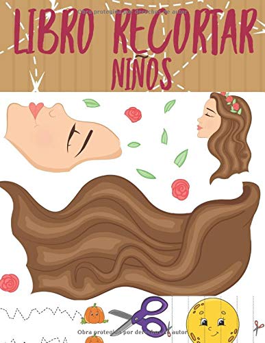 Libro Recortar Niños: Libro de Cortar y Pegar, tijeras niños 3 años ...