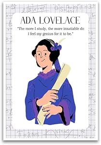 Amazon.com: Ada Lovelace Quote Poster - Mathematician Quotes For ...