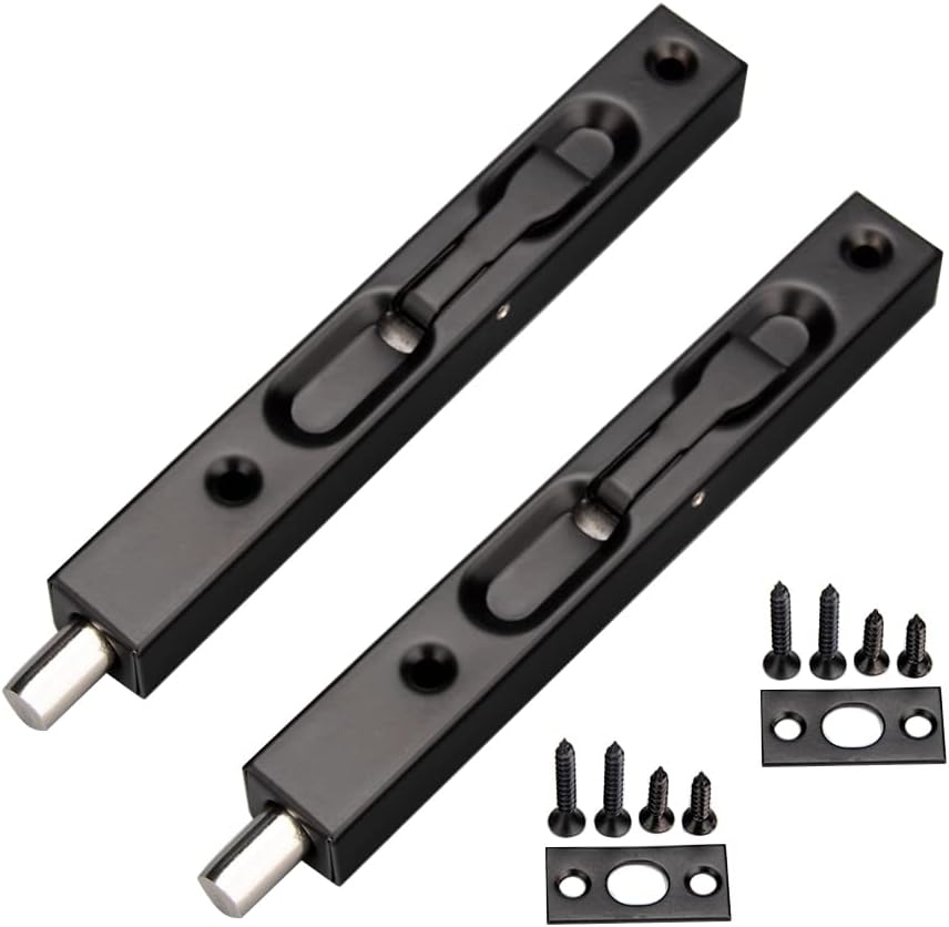 Bolt Protector Concealed Sliding Bolt Lock - 6 inch Concealed Safety ...