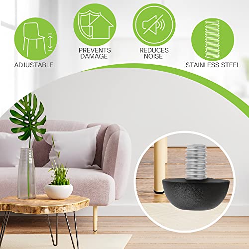 Snapklik.com : Project Patio 8mm X 1.25 M8 Adjustable Furniture Leg ...