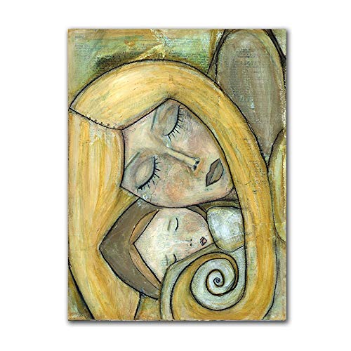 Mother And Baby Abstract Art