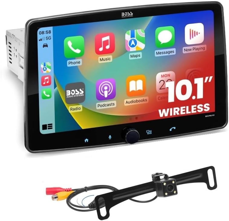Amazon.com: BOSS Audio Systems 10 Inch Single Din Radio with Apple ...