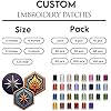 Amazon.com: Custom Patches – Personalized Embroidered Logo Patch, Design Your Own Iron-On, Sew ...