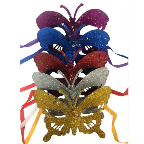 Funcart Glitter Butterfly Eye mask (Pack of 5) : Amazon.in: Fashion